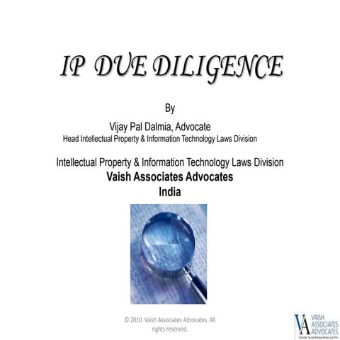 Ip Due Dilligence In India | PPSX