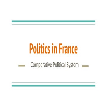 France : Comparative Political Systems | PDF