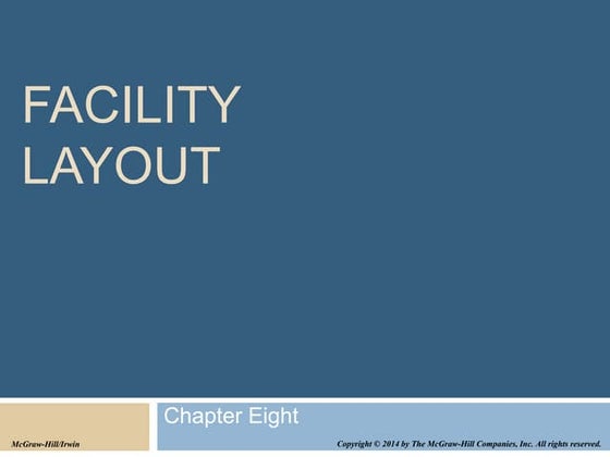 Facility Layout planning of different types of Layout methods | PPT