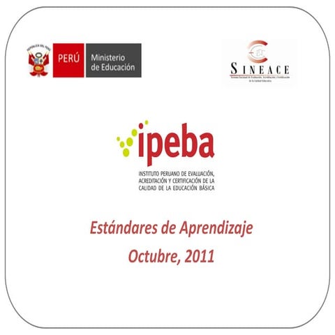 IPEBA - Qué son estándares de aprendizaje - presentación ppt.pdf