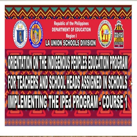 ipedprogram_launion_2022_mbp.- sa mga IPED implementing schoolspptx | PPT