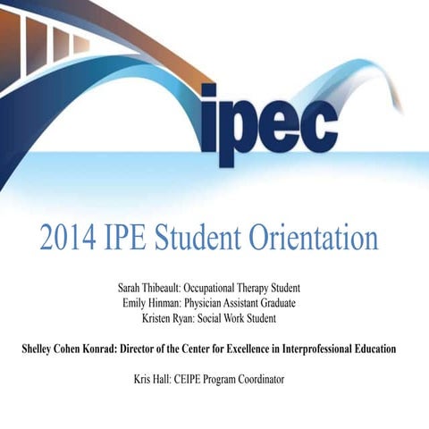 IPE orientation 2014 | PPT