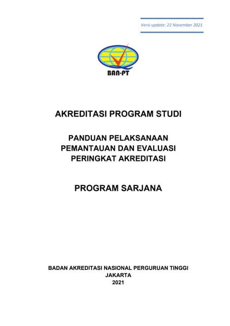 Sertifikat akreditasi departemen Biologi | PDF