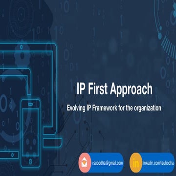 Setting up an IP Framework for an organization | PPT
