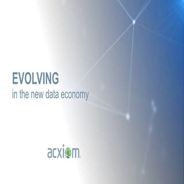Evolving in a new Data economy | PPTX