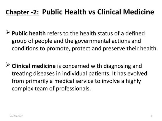 Public health disciplines | PPT