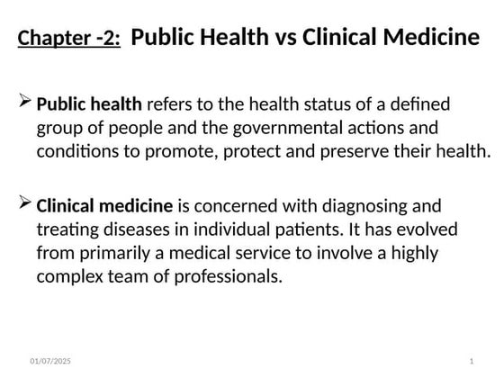 Public health disciplines | PPT
