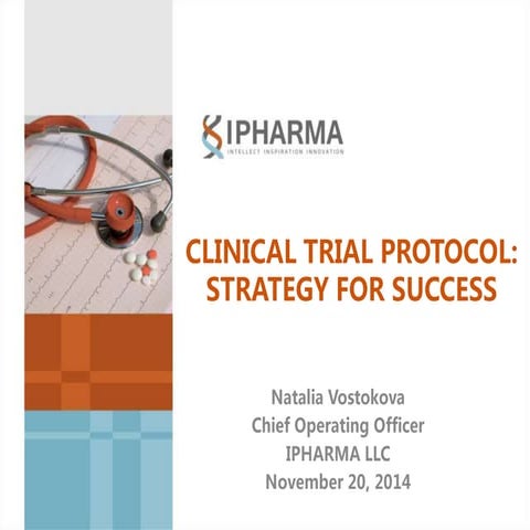 Clinical trial protocol development | PPTX