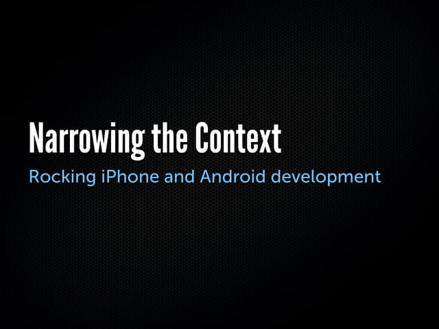 Mobile Web Development Ppt