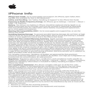 Iphone 5 info | PDF | Consumer Electronics | Technology & Computing