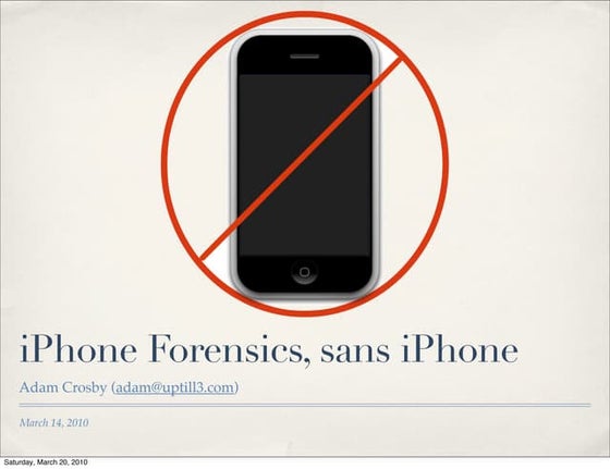 Ios forensics | PPTX