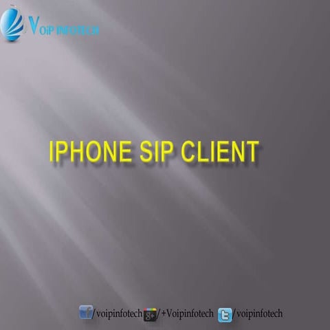 I phone sip client | PPT