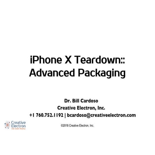 iPhone X: Steve Job's iPhone and Advanced Packaging | PDF