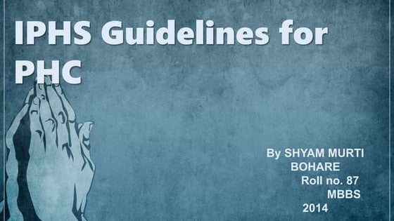 Primary Health Centre (PHC) | PPT