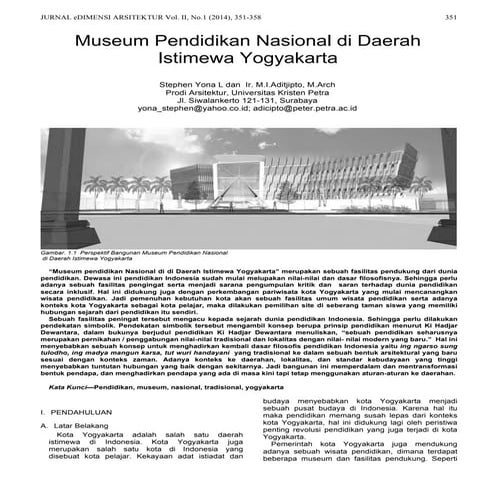 jurnal arsitektur | PDF