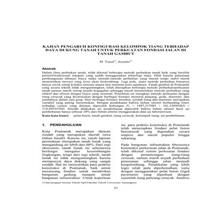 konfigurasi pondasi cerucuk | PDF