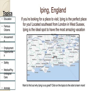 Iping, England (Team 3) | PPTX
