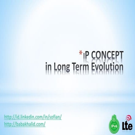 IP Concept in LTE | PPTX