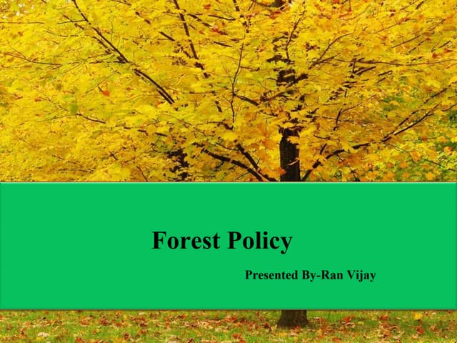 Joint forest management | PPTX
