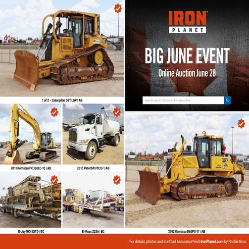 Iron Planet June 28 Canada event brochure | PDF