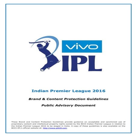 Ipl 2016 | PDF