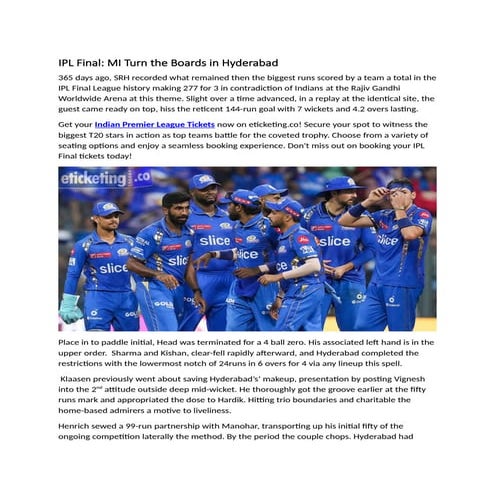 IPL Final MI Turn the Boards in Hyderabad.docx