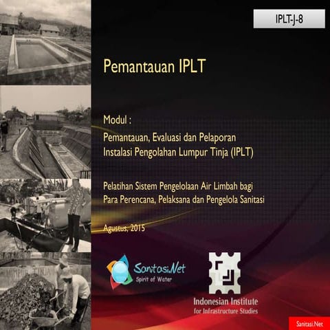 Instalasi Pengolahan Lumpur Tinja (IPLT) - Pemantauan dan Evaluasi | PDF