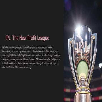 IPL THE NEW PROFIT LEAGUE in the world .pptx