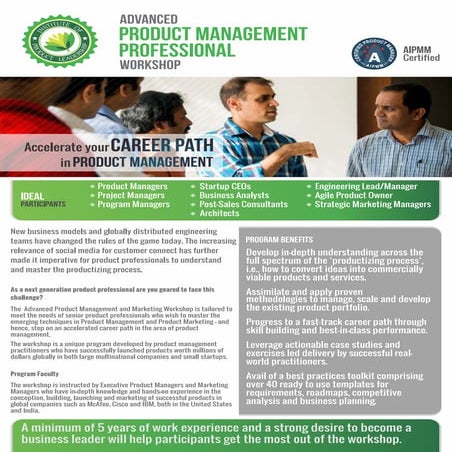 Product Management Professional workshop brochure | PDF
