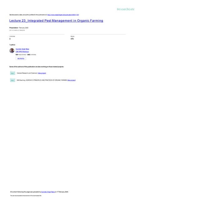 Cultural methods for pest control . pptx | PPTX