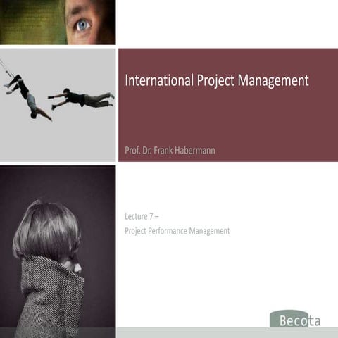 Lessons in Project Management - 7 - Project Performance Management | PDF