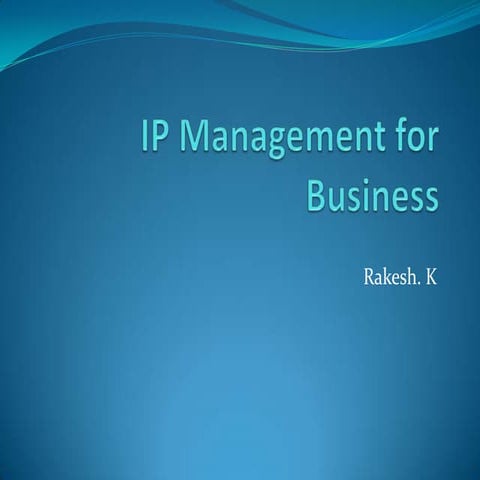Ip Management For Business | PPT