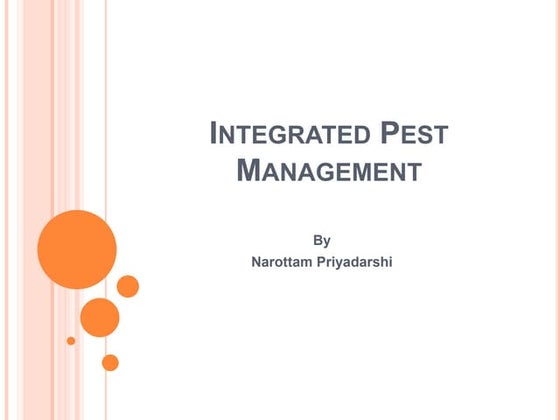 IPM:- Integrated Pest Management | PPTX