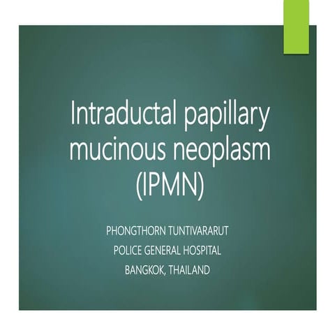 Management of IPMN | PPTX