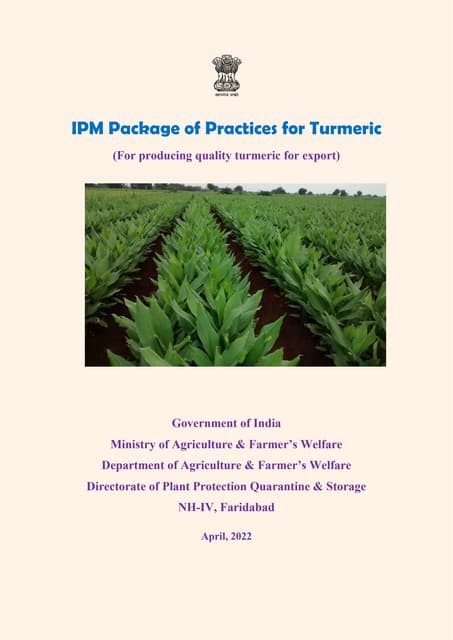 turmeric cultivativation , production technology of turmeric | PPTX