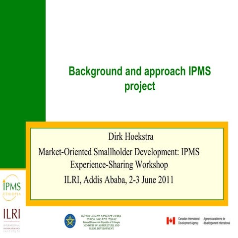 IPMS Project background and approach | PPT