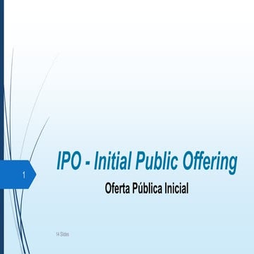 O que é IPO? | PPTX