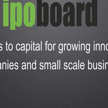 IPOboard Presentation English Version | PDF