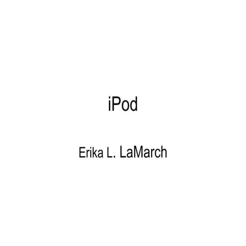 I pod | PPT