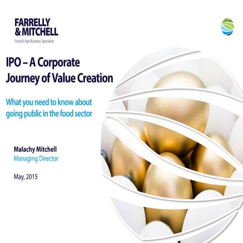 IPO Journey: A corporate Journey of Value Creation | PDF
