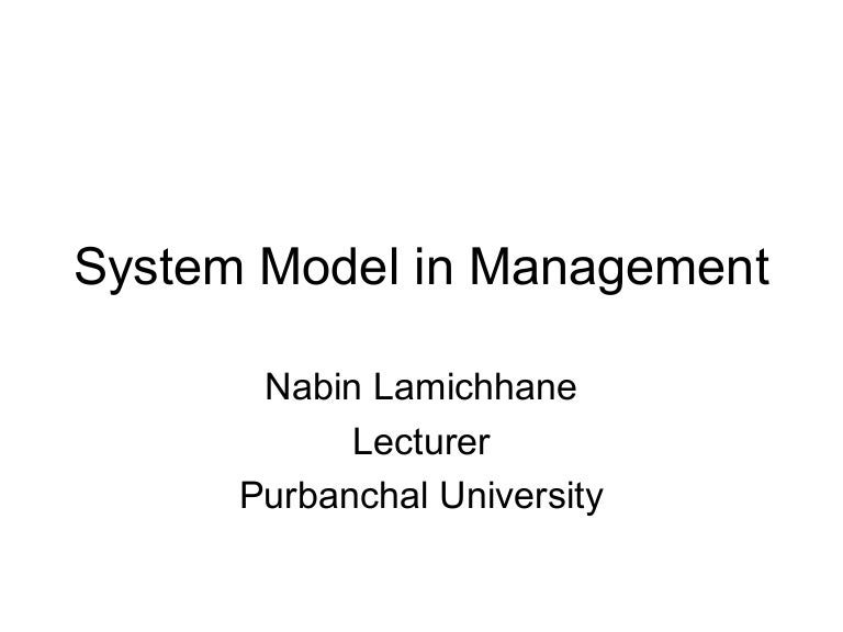 IPO Model/system model