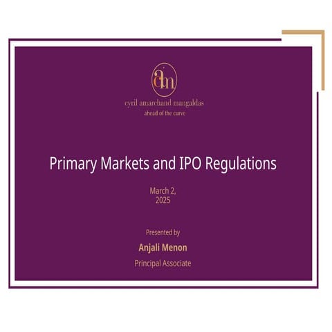 IPO Securities Law Course Session and huf | PPTX