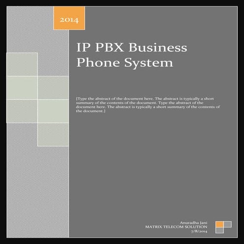 IP PBX Business phone system | DOCX
