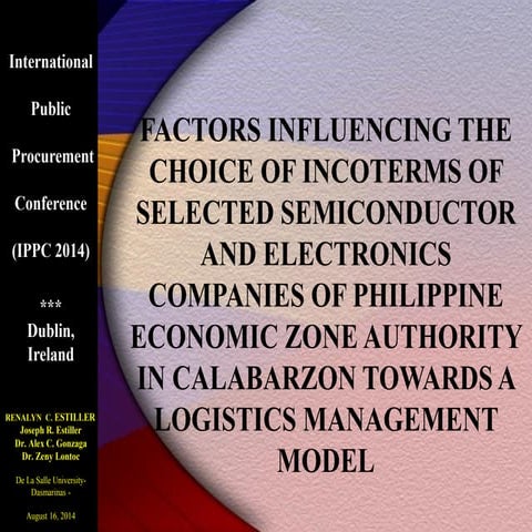 Ippc presentation 8 16-14 (final4-jre) (3) | PPT