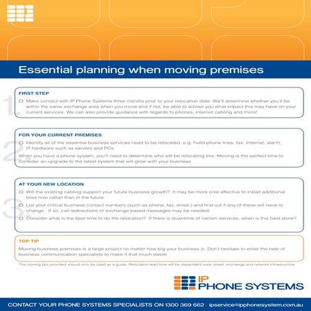 Moving Premises Checklist | PDF