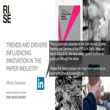 Trends and drivers influencing innovation in the paper industry | PPT