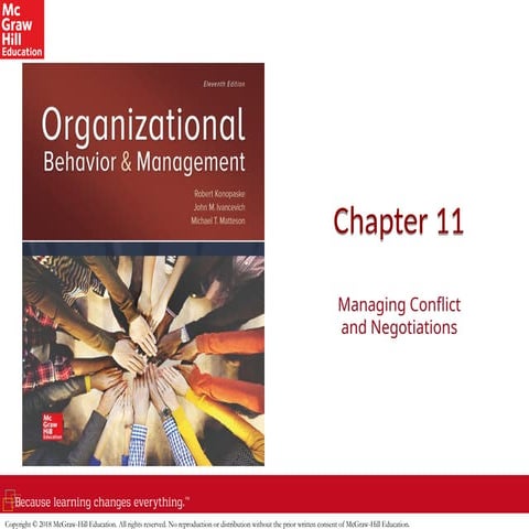 Organizational behavior and management Chapter 11 | PPT