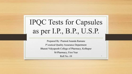 Guidance on tablet scoring | PPTX