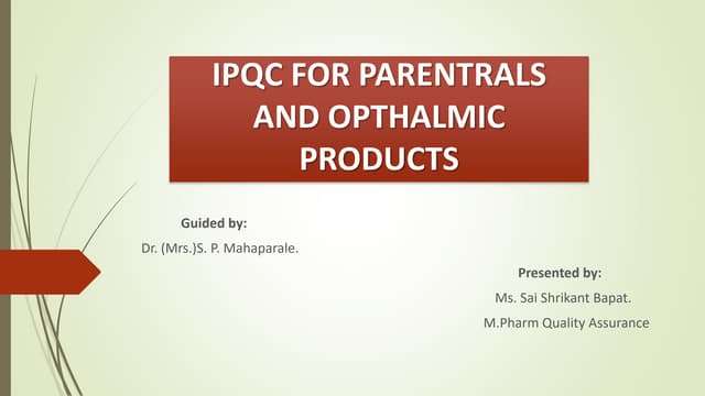 Quality control forplastic containers | PPTX
