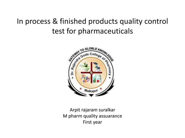 Quality control tests of tablet | PPTX